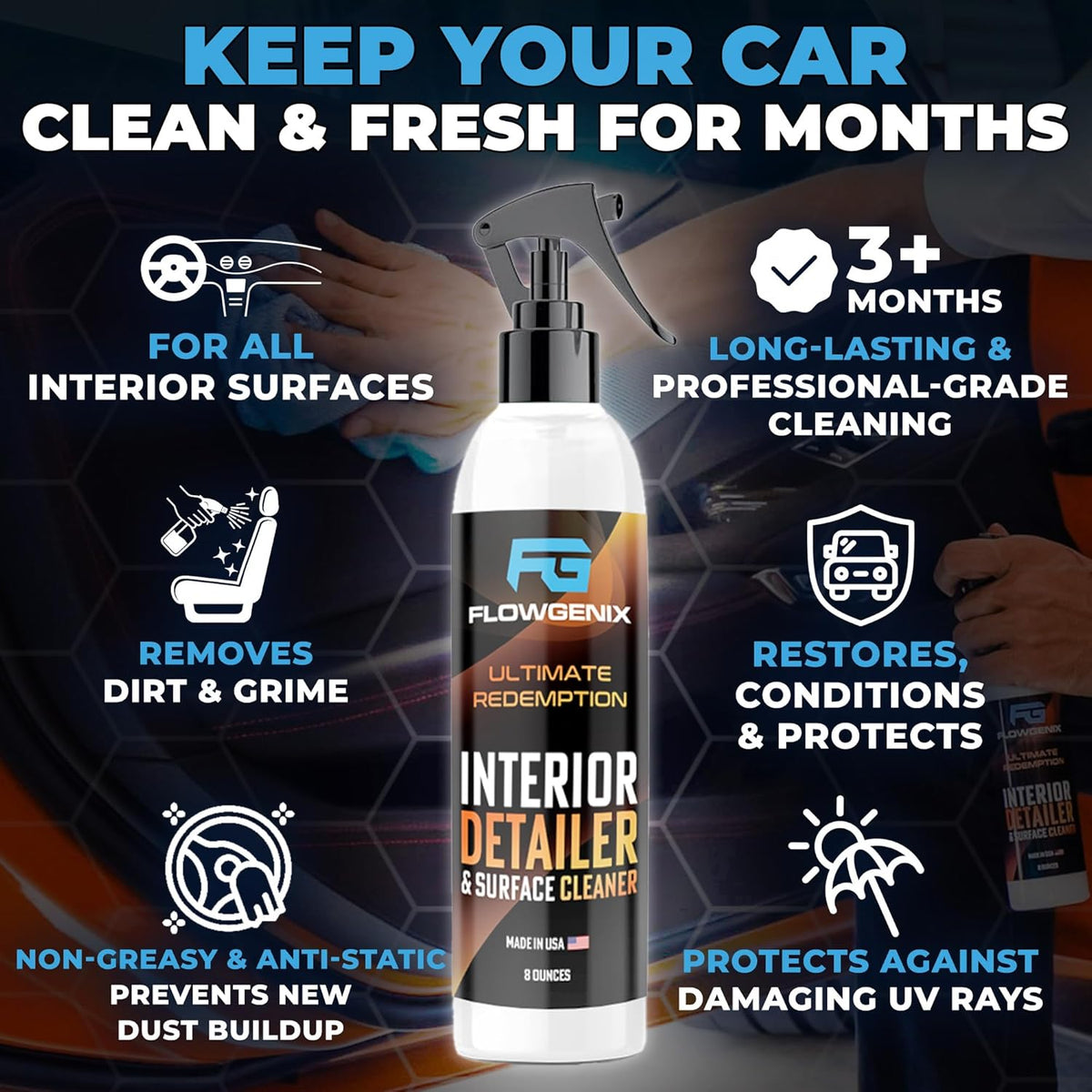 Interior Detailer & Cleaner (8oz) – Flowgenix